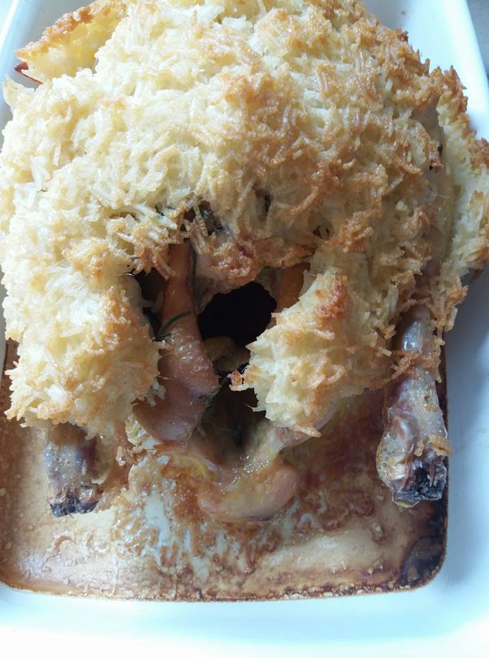 Grégory Capra: Poulet en croûte de riz