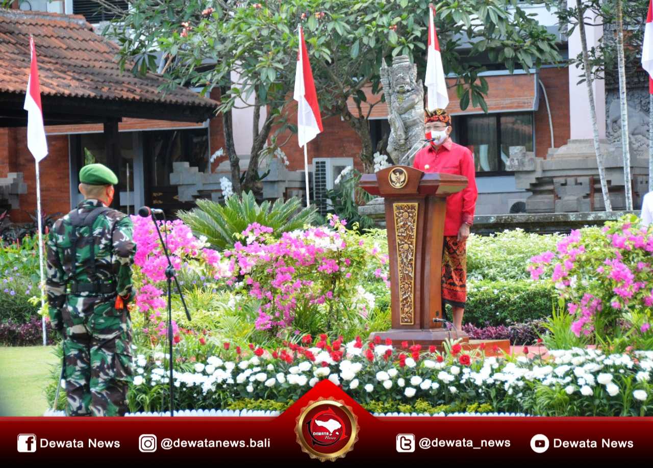 Upacara Peringatan Hari Kemerdekaan Di Pemprov Bali Penuh Khidmat Dan