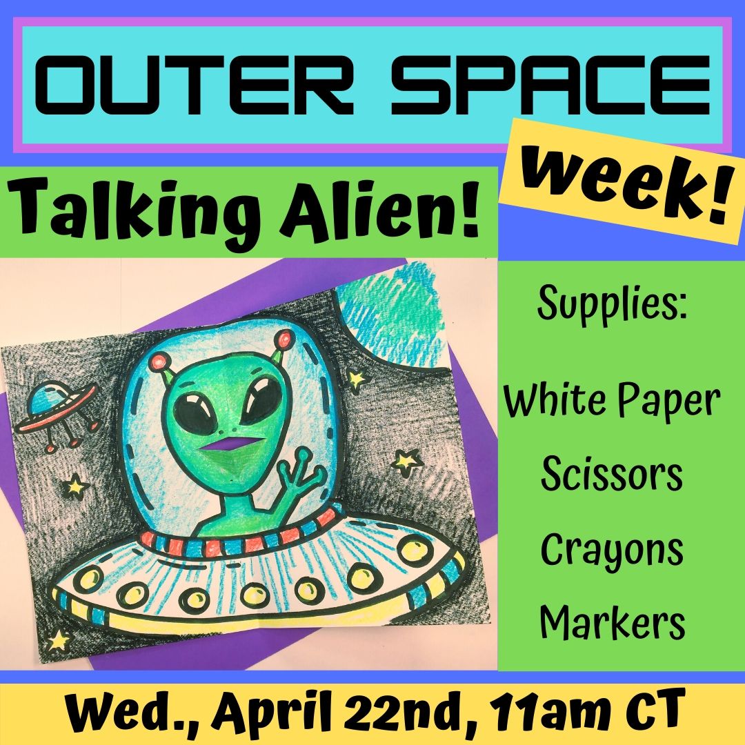 Cassie Stephens: Outer Space Week: Talking Alien Pop-Up!