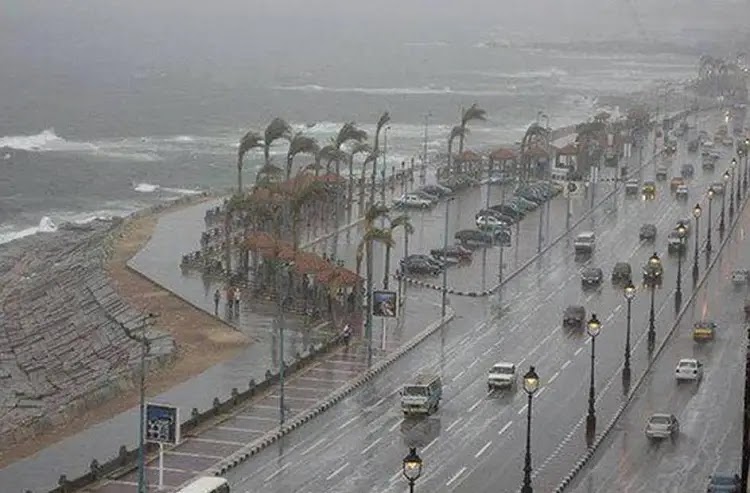 The situation of rain in Egypt - Alexandria governorate sends a warning ...