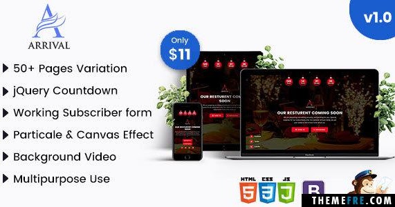 Marcus Beckett Arrival - Multipurpose Coming Soon HTML Template arrival bootstrap coming soon