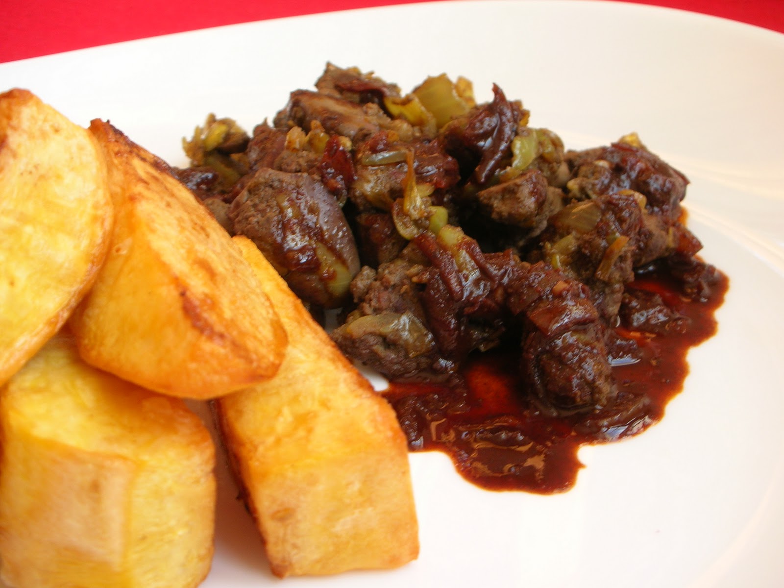 Three Cookies: Beetroot cake, liver in red wine and Black Swan