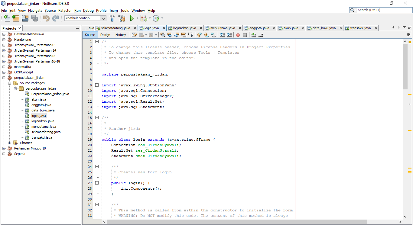 Cara Membuat Program Peminjaman Buku dengan Netbeans & XAMPP - UAS ...