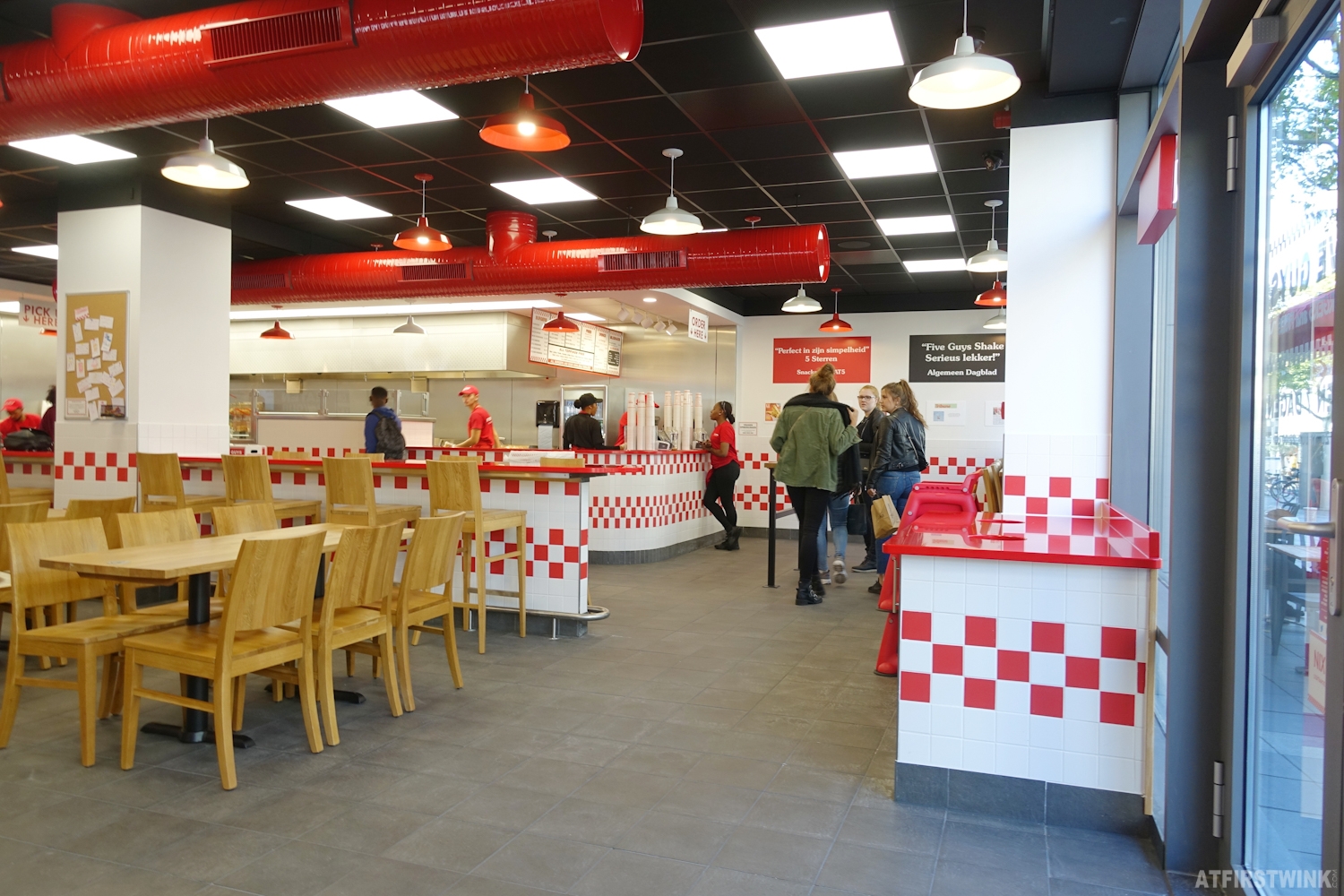 Fries And Soda At Five Guys Rotterdam City Centre