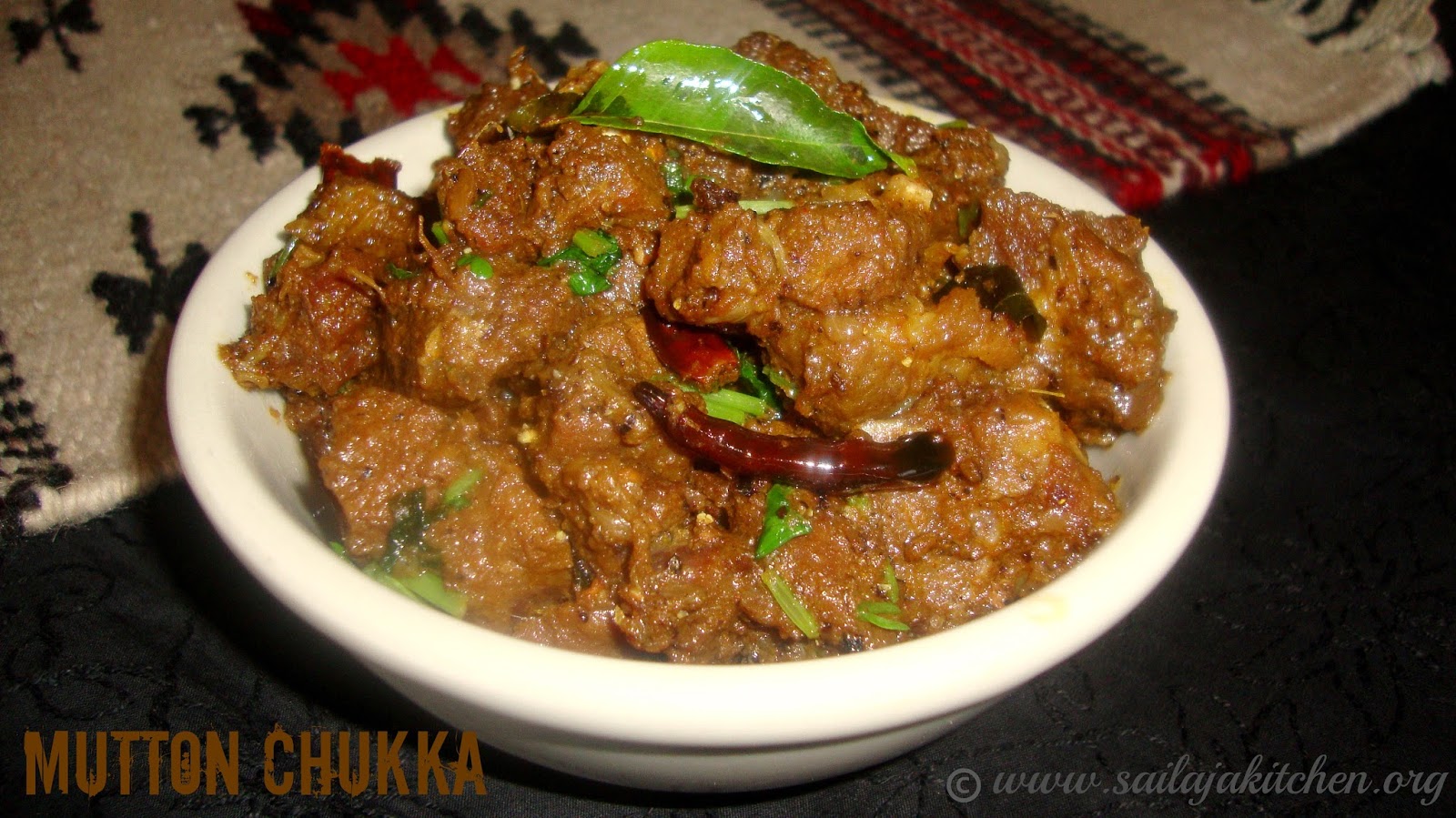 Sailaja Kitchen...A site for all food lovers!: Mutton Chukka Recipe ...