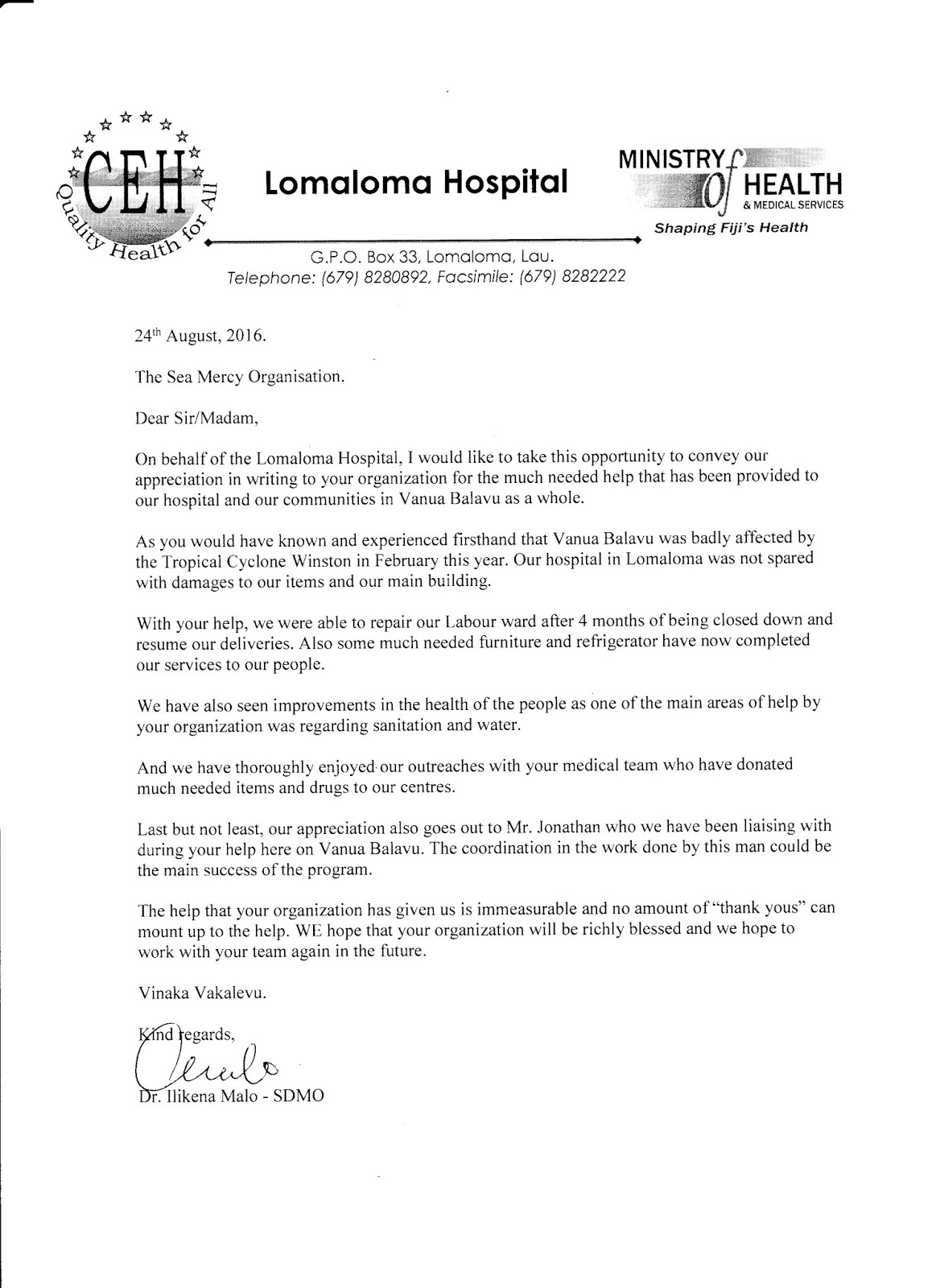 Sea Mercy Fiji: Cyclone Winston Disaster Relief and Recovery Updates ...