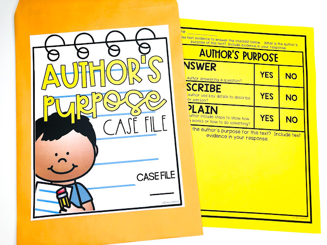 Teaching Author's Purpose | Answer, Describe, and Explain | The ...