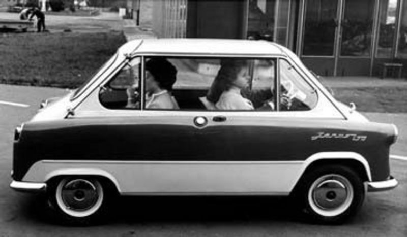 Vintage Photos of Two-Faced German Microcar Zündapp Janus From the Late ...