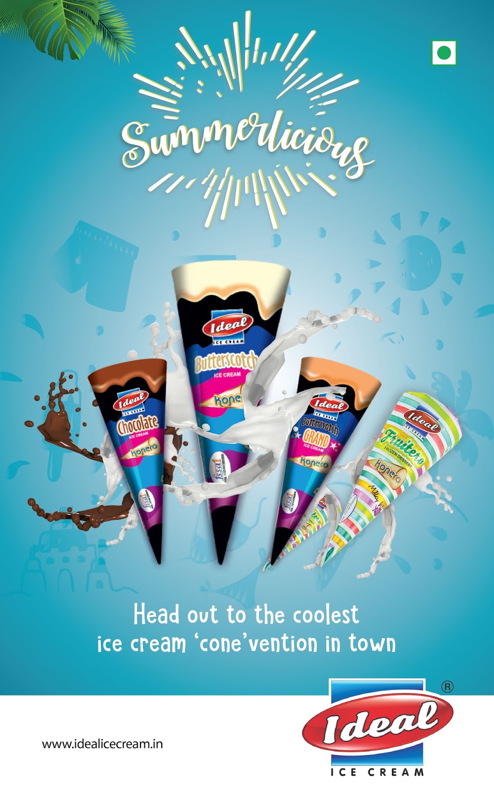 Ideal Ice cream Creative Ads