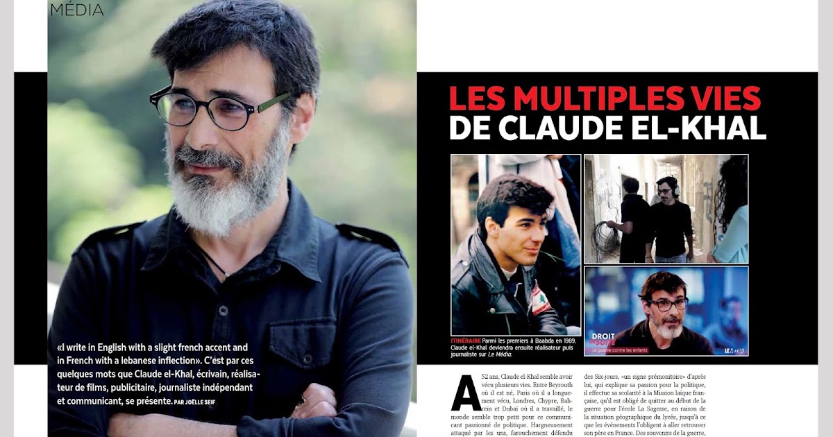 Magazine: "Les multiples vies de Claude El-Khal"