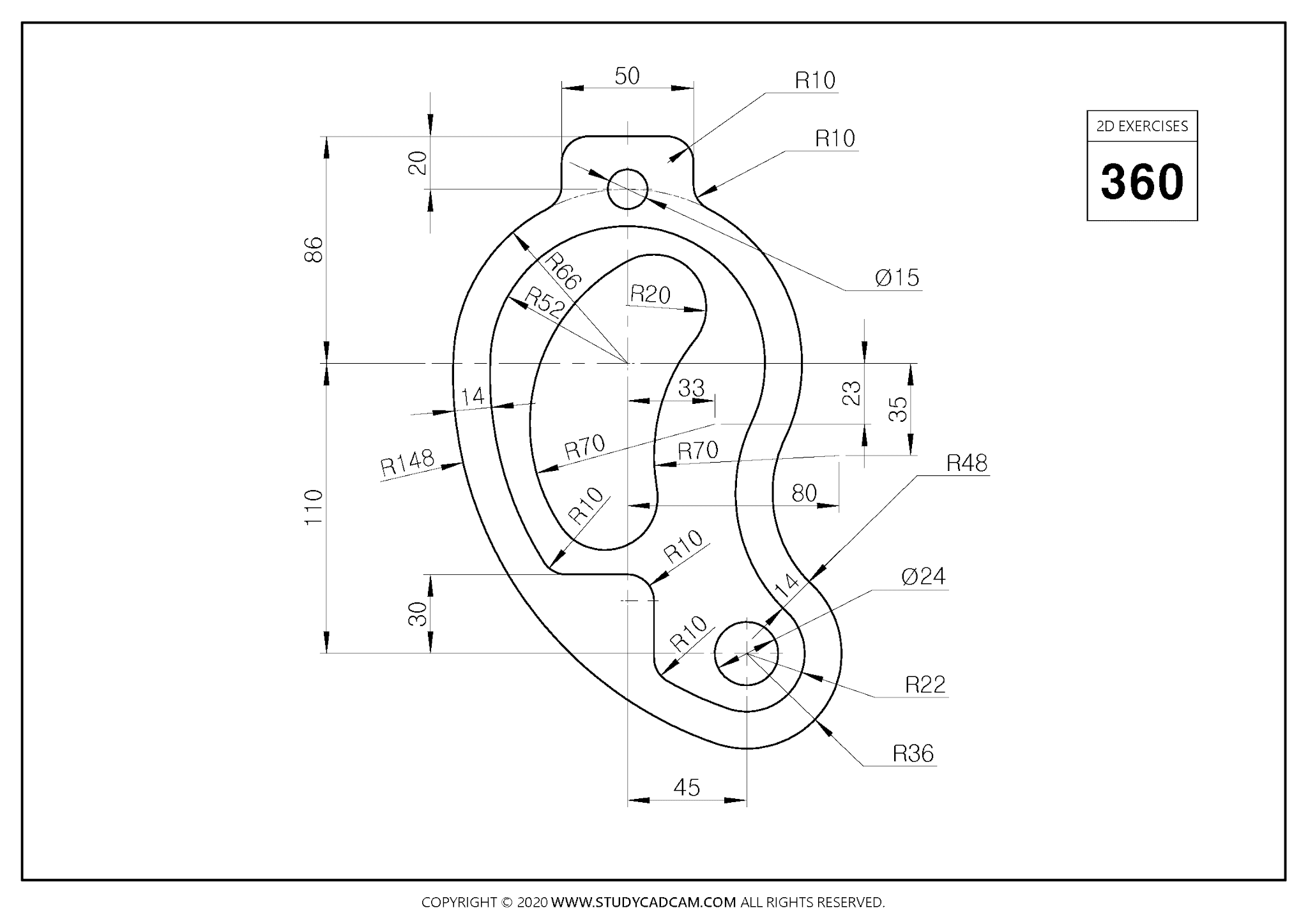 2D CAD EXERCISES 360