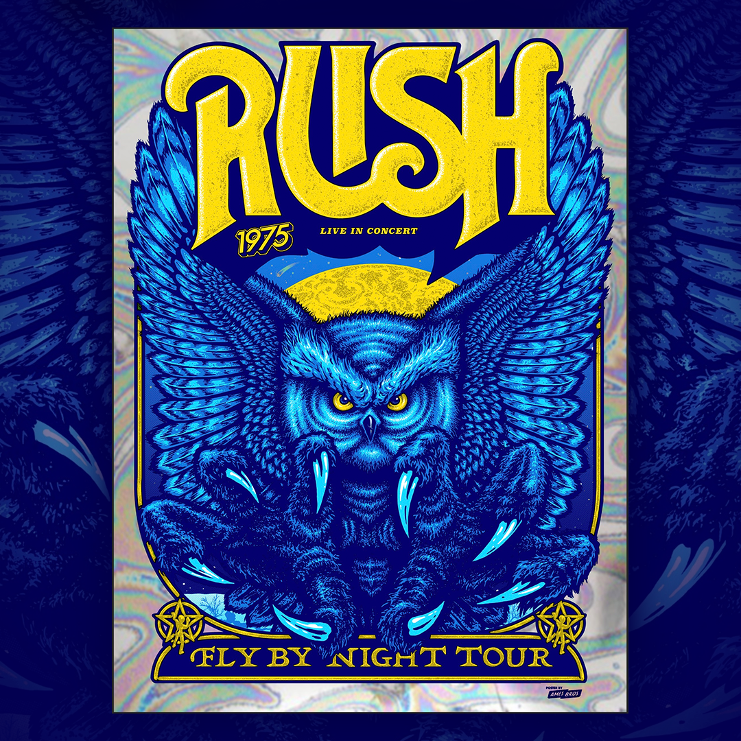 INSIDE THE ROCK POSTER FRAME BLOG: Rush Fly by Night 45th Anniversary ...