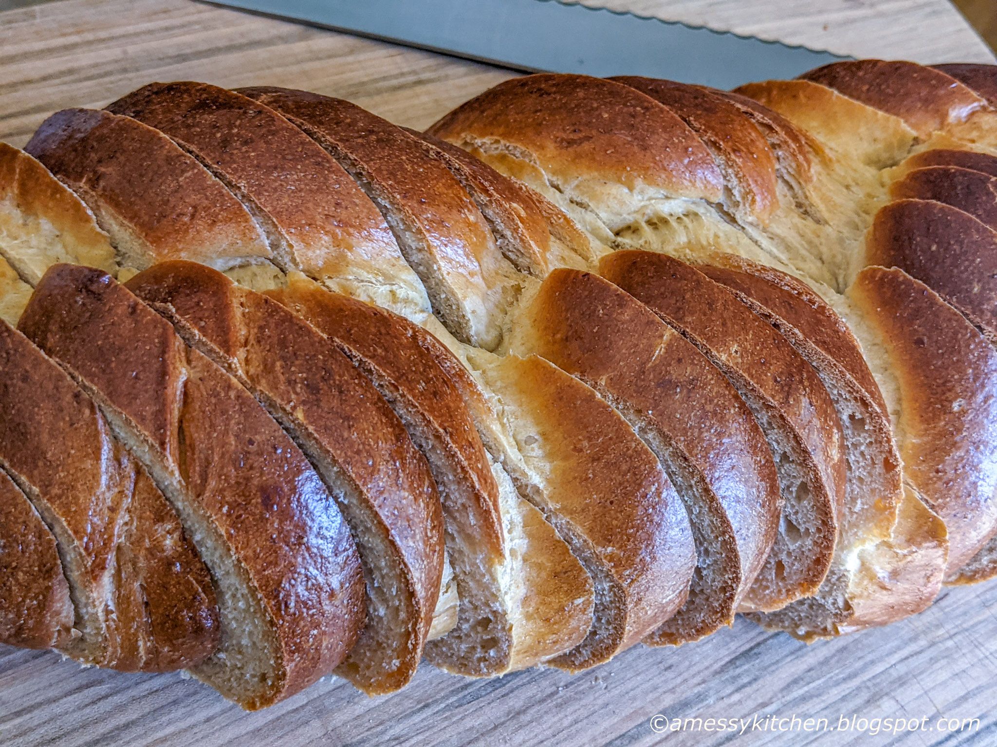 Sweet wheat braid #BreadBakers