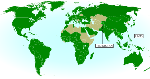 Map: Laos and Tajikistan Join WTO - Political Geography Now
