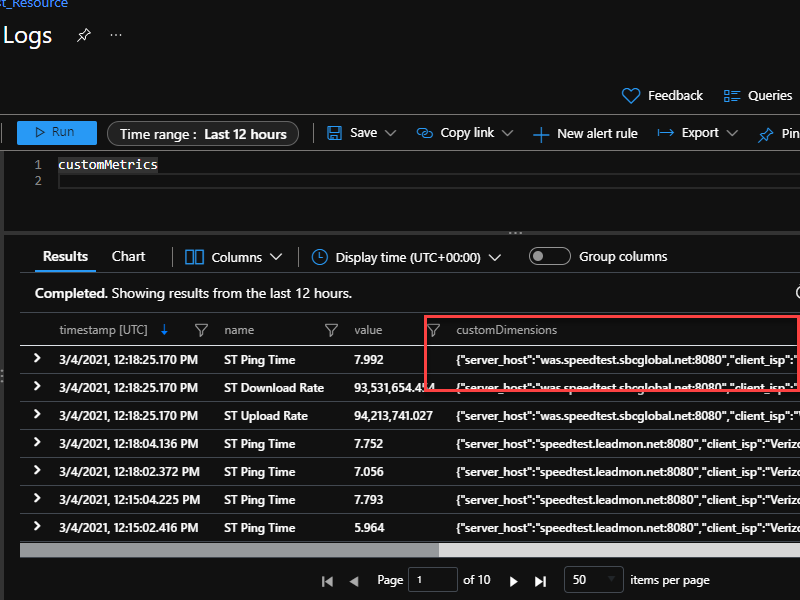 Querying Python Metrics as customMetrics and custom attributes as ... Querying Python Metrics as customMetrics and custom attributes as ...