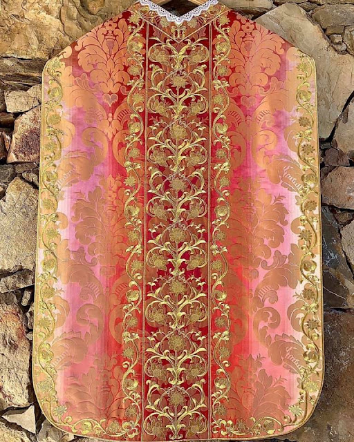 A Unique (and New) Embroidered Rose Vestment Set ~ Liturgical Arts Journal