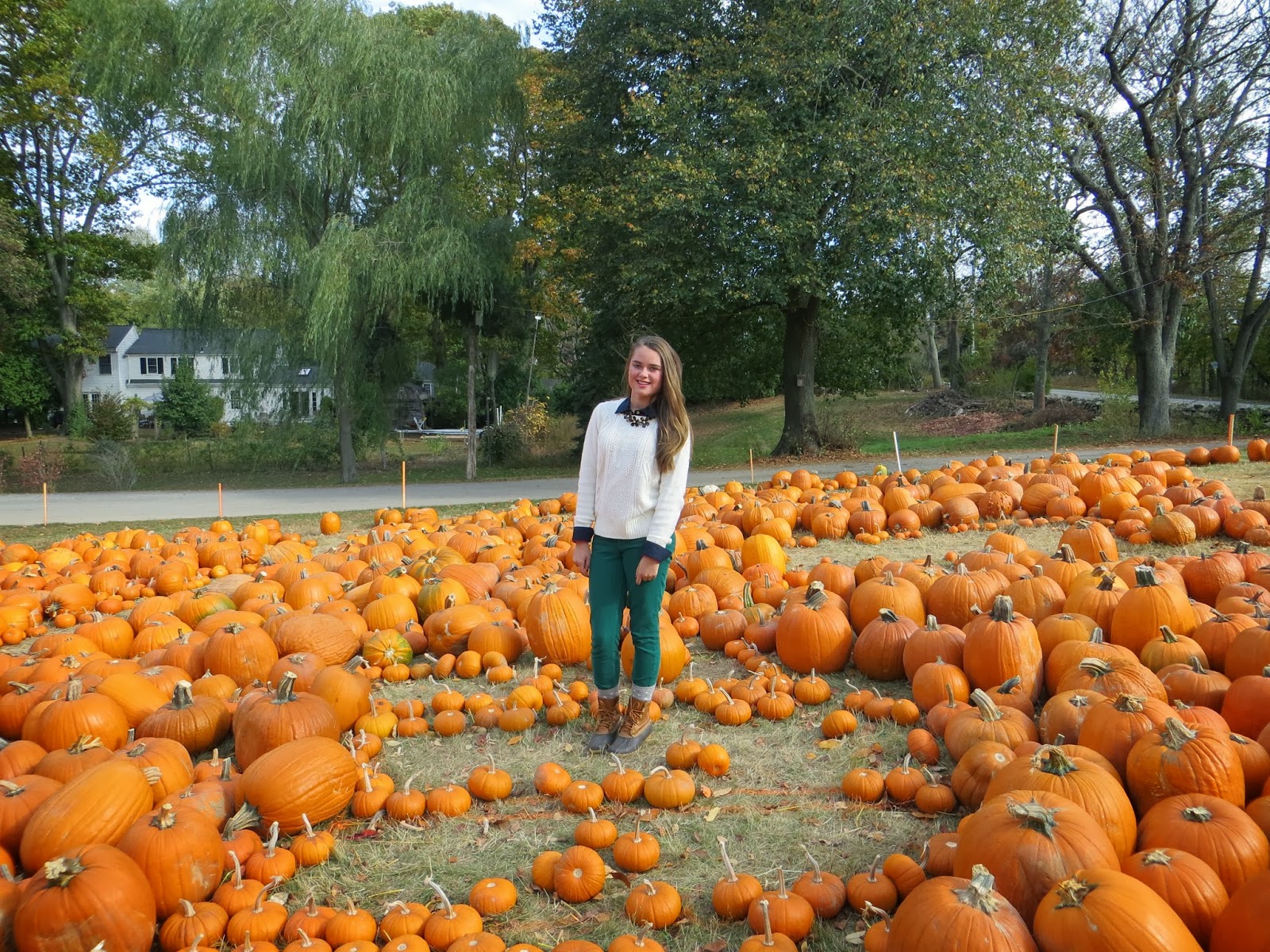 Preppy by the Sea: An Afternoon at the Pumpkin Patch