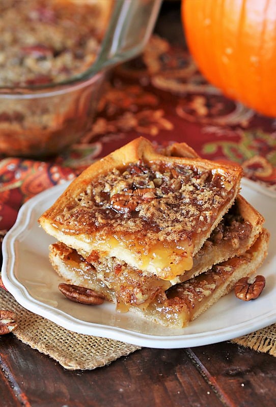Crescent Pecan Pie Squares | The Kitchen is My Playground