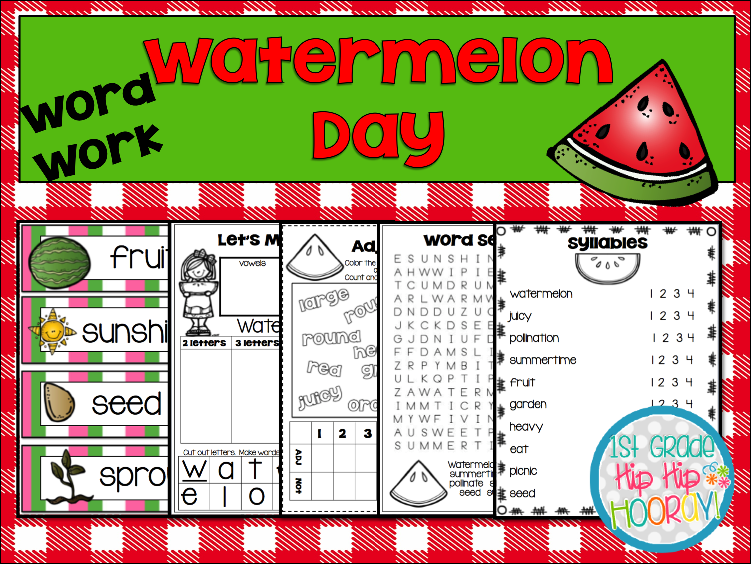 1st Grade Hip Hip Hooray!: A "MELON" ideas to celebrate WATERMELON!