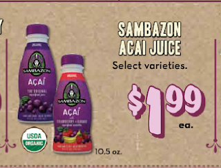 My Family Friendly Budget: Sprouts: Sambazon Acai Juice FREE or 49 ...
