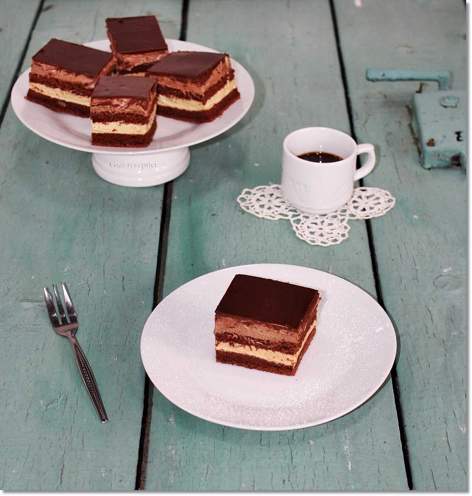 Gizi-receptjei: Kapucíner szelet.