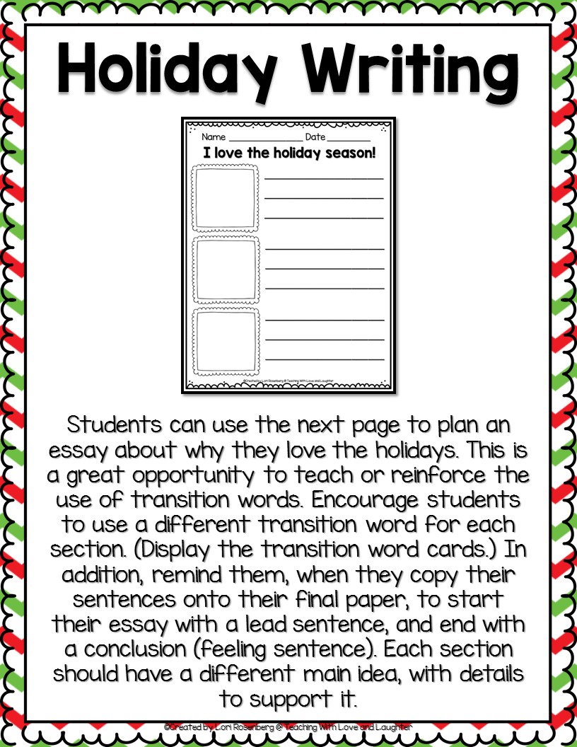 Teaching With Love and Laughter: Winter Holiday Center Activities