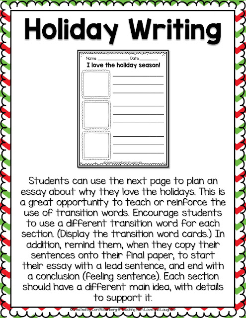 Teaching With Love and Laughter: Winter Holiday Center Activities