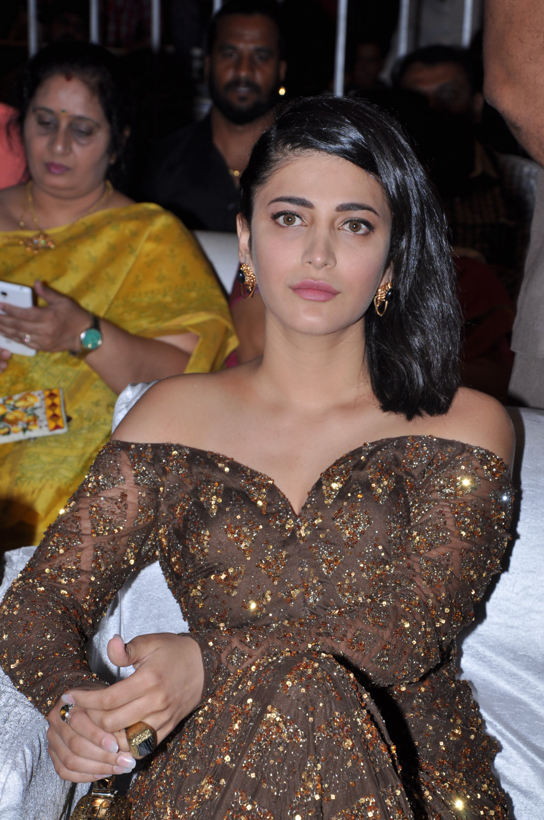 Shruti Hassan In Hot Dress Stills At Premam Audio Launch Cap