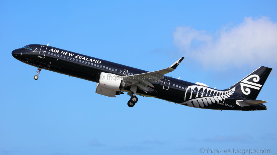 Far North Queensland Skies: Air New Zealand Airbus A321 NEO ZK-NNA ...