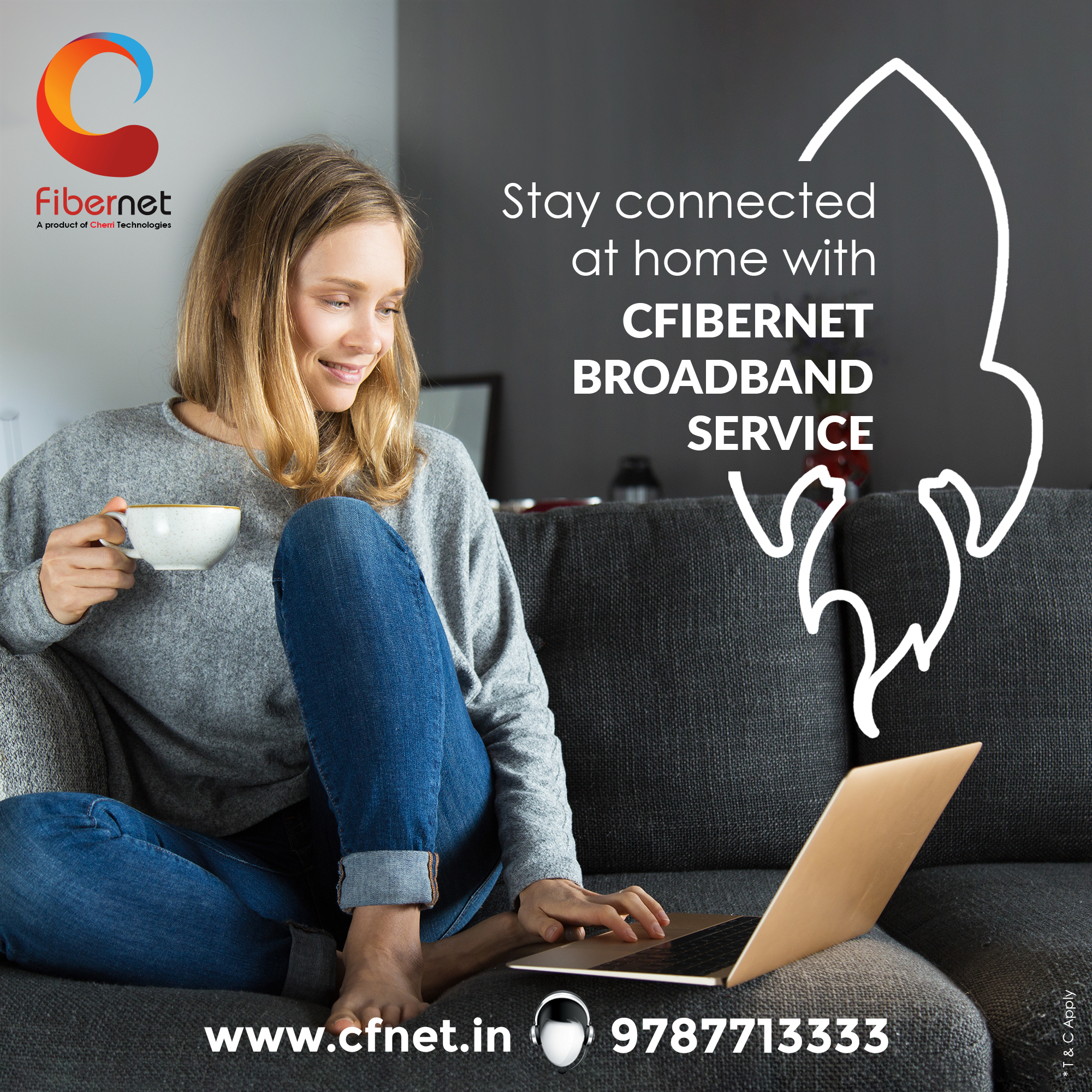 C Fibernet Internet Ads for Social Media