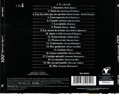 ENTRE MUSICA: JOHN PAZOS - 100 Boleros For Lovers (5 CDs)