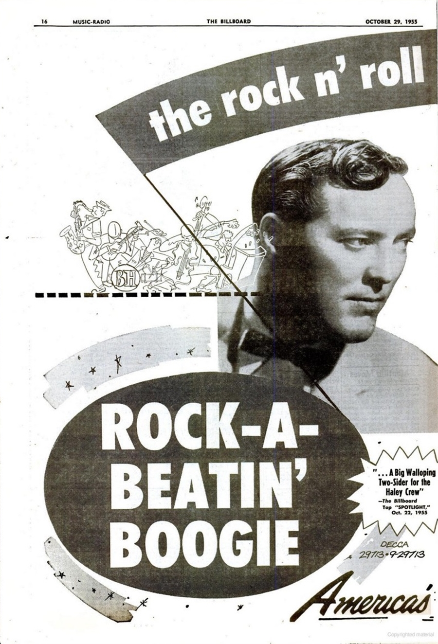 Rock & Roll Newspaper Press History: Bill Haley - "Rock A Beatin ...