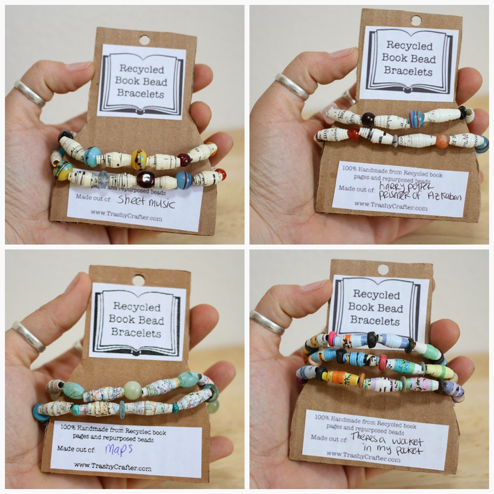 Repurposed Book Pages