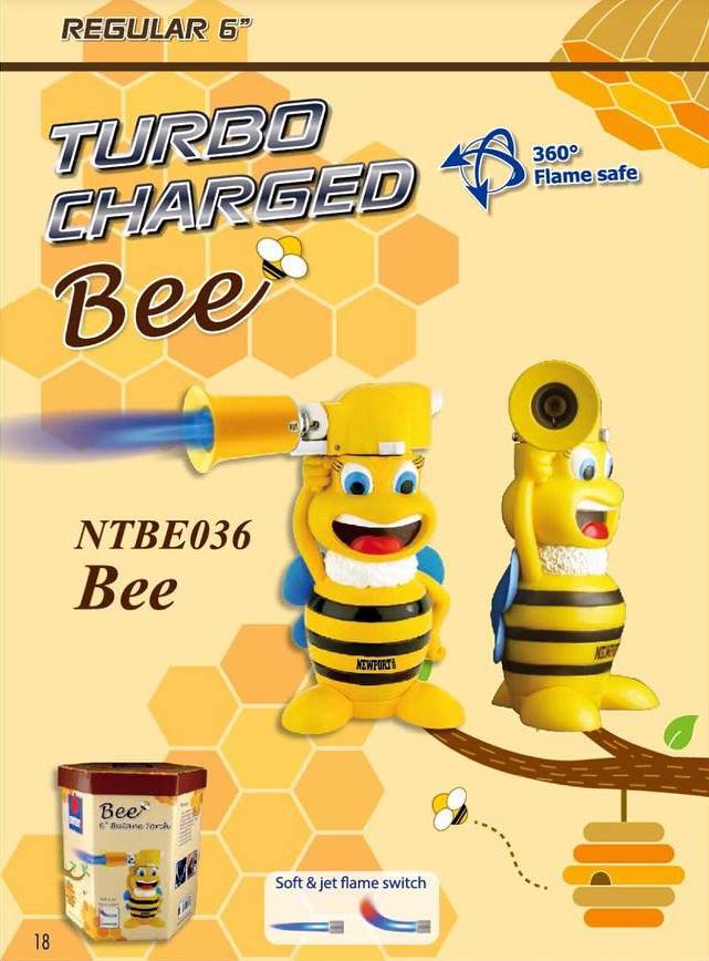 NEWPORT Zero Butane: NEWPORT Zero 6" Bee Torch Turbo Charged