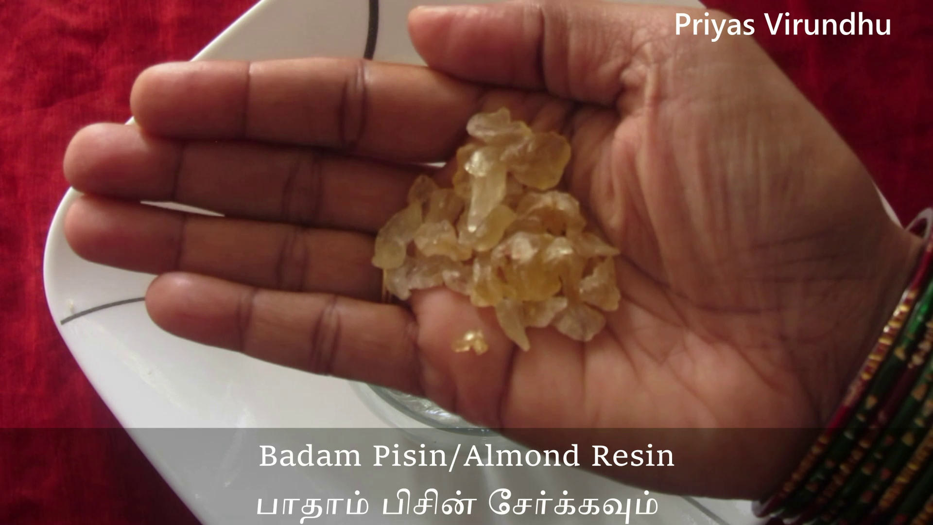 Priya's Virundhu: Badam Pisin With Milk/How to use Badam Pisin[Almond ...