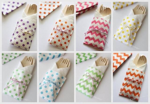 Wedding Table Settings & Buffet Bags