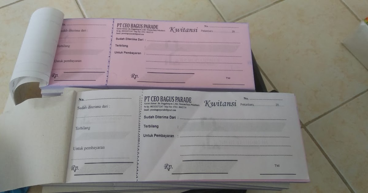 Cetak Nota, Faktur, Kwitansi, atau Bon ~ Print Corner