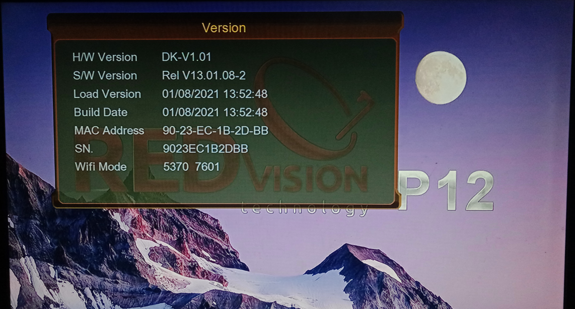 REDVISION P12 HD RECEIVER NEW SOFTWARE 8 JANUARY 2021 - How To Enter ...