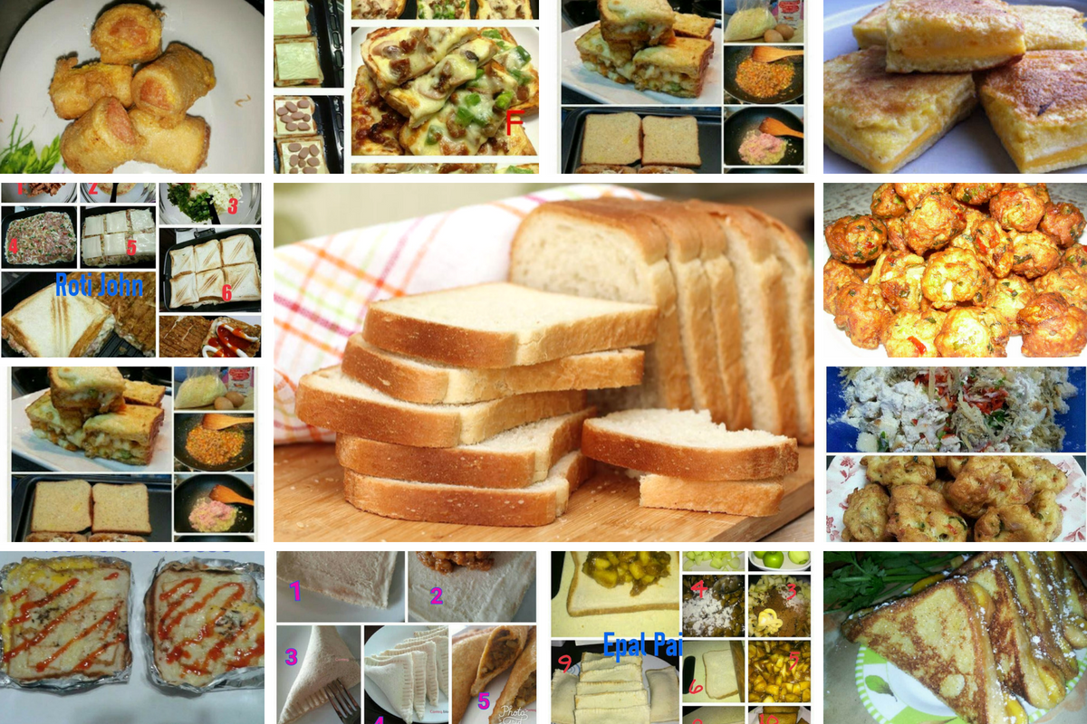 RESIPI GUNA ROTI PUTIH YANG VIRAL