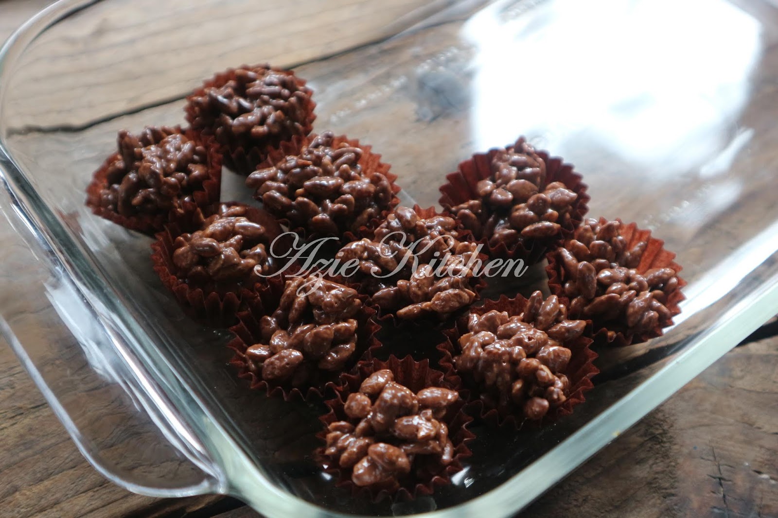 Chocolate Rice Puff Yang Sedap - Azie Kitchen