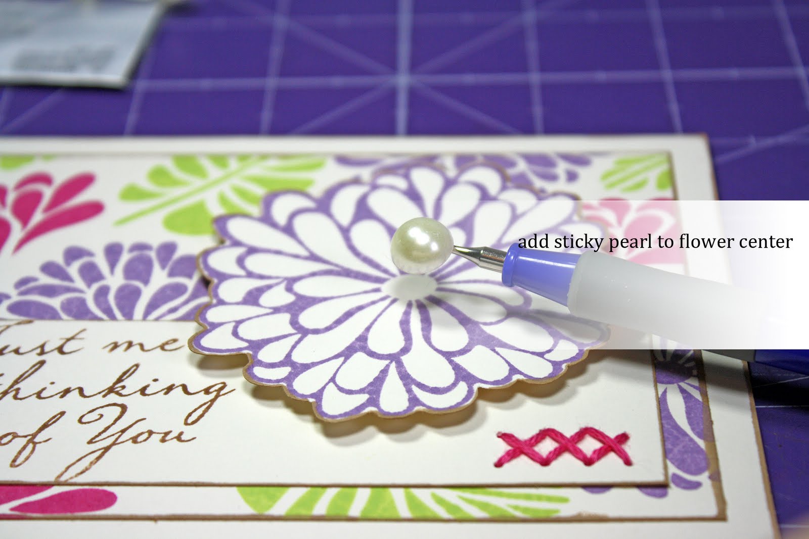My Pink Mexico: Picture Tutorial: Colorbox Chalk Inks & Hero Arts Stamps