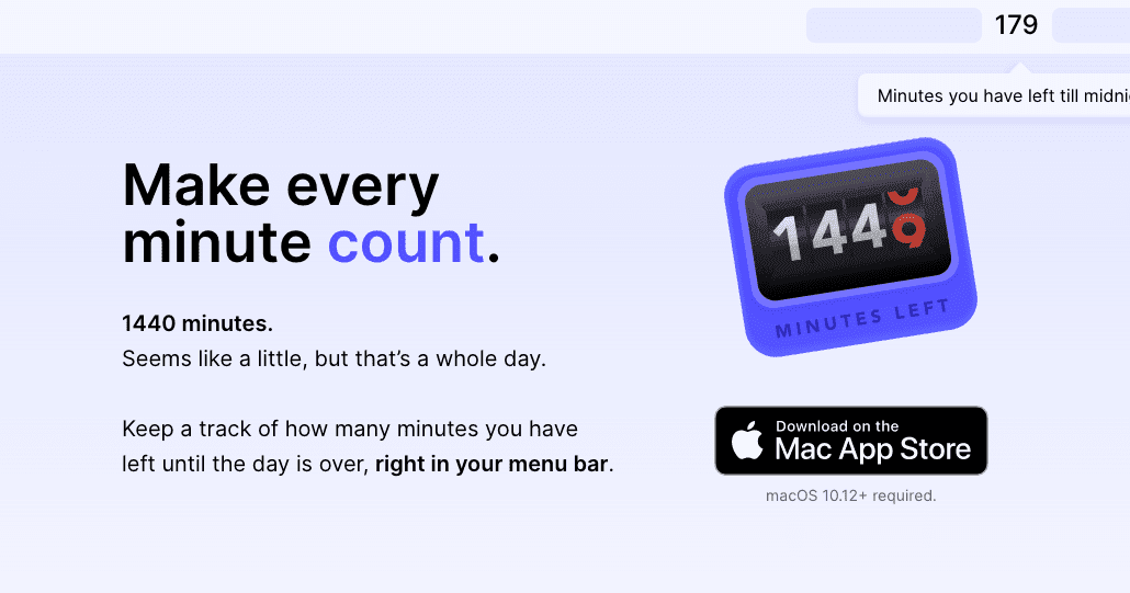 1440 Minutos, app que contabiliza cuántos minutos le restan al día ...