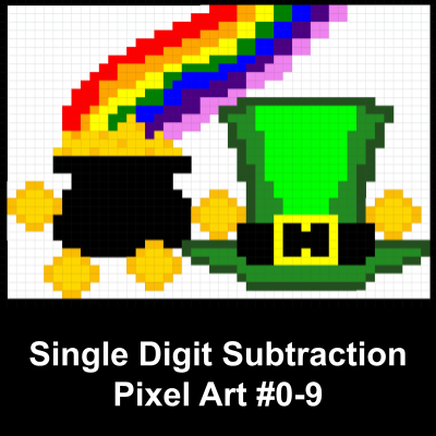 Addition and Subtraction Pixel Art