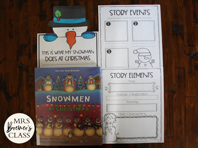 Snowmen at Christmas | Book Activities and Craftivity | Mrs. Bremer's Class