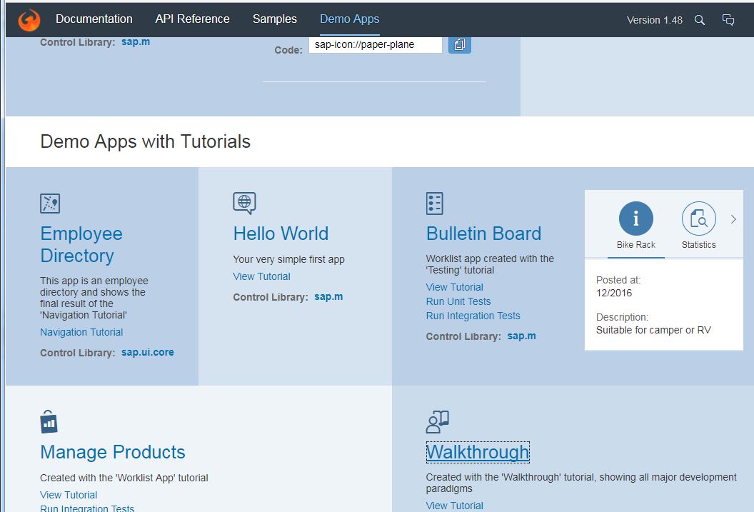 Trasteando con SAP UX: La nueva web de SAPUI5 SDK