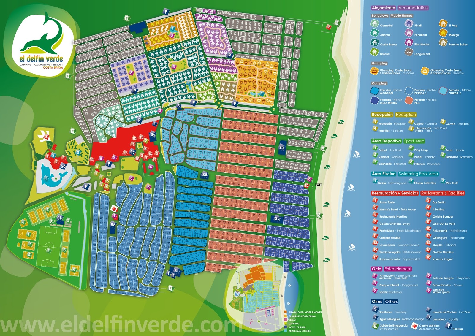 Mapa Del Camping Del Lago Turquesa De Colorado