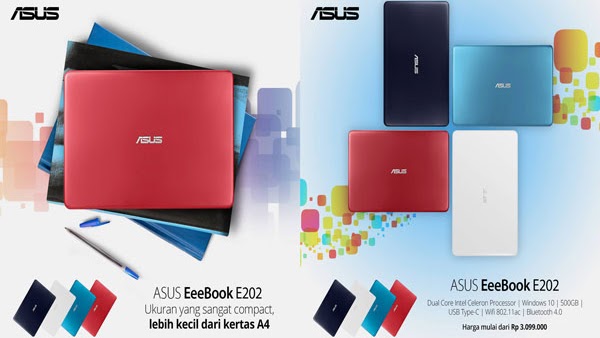 Spesifikasi Asus EeeBook E202 Super Canggih Dengan Baterai Tahan Lama