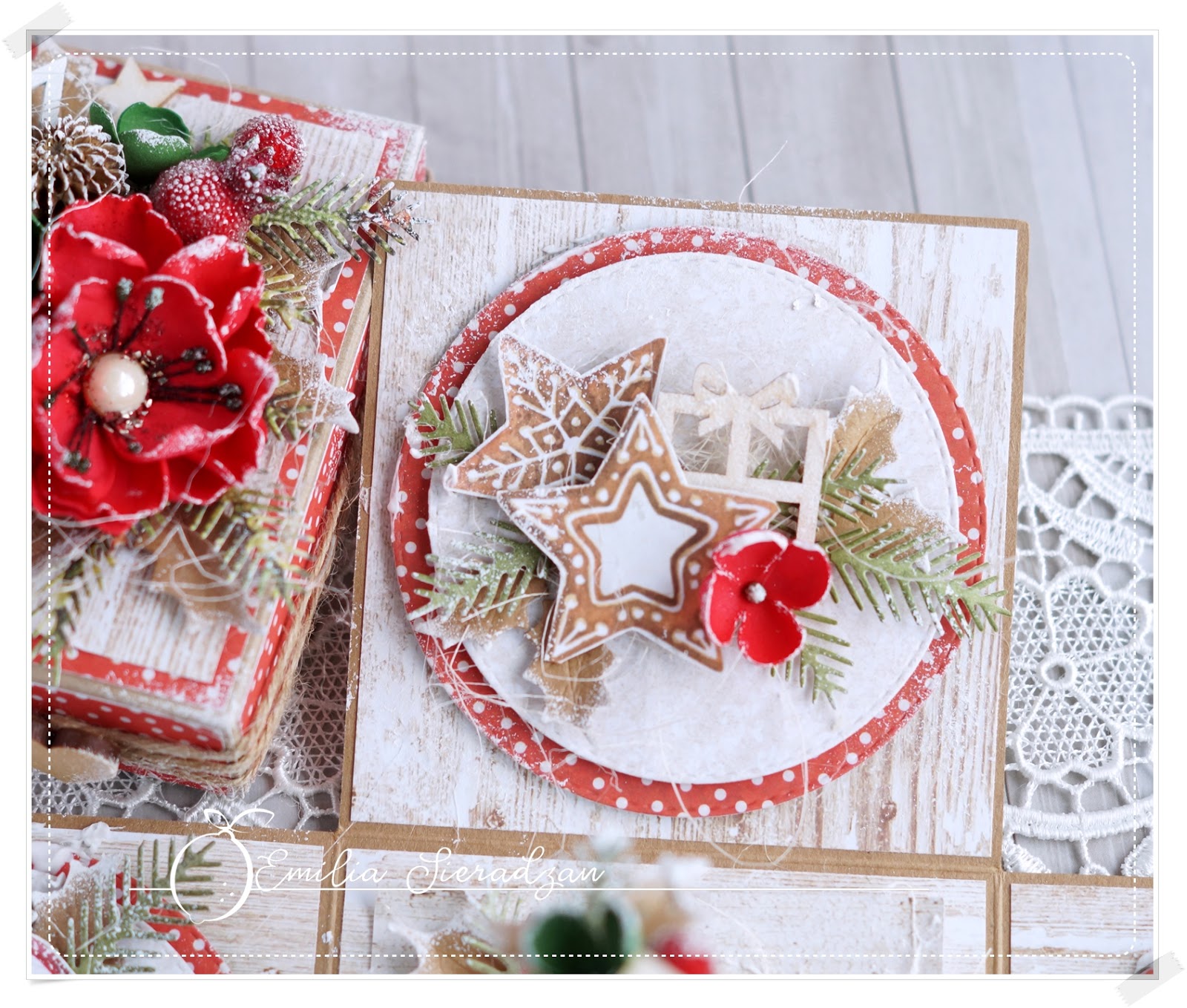 Świąteczny exploding box / A Christmas exploding box - VIDEO TUTORIAL | Lemoncraft