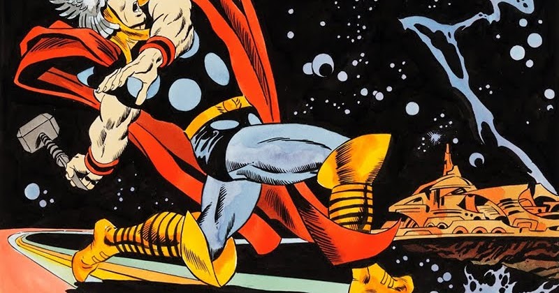 The Geeky Nerfherder: #ArtOfTheDay: 'Thor & Silver Surfer' by John Buscema