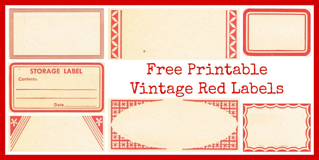 8 Vintage Red Labels - Perfect for Christmas! - Knick of Time